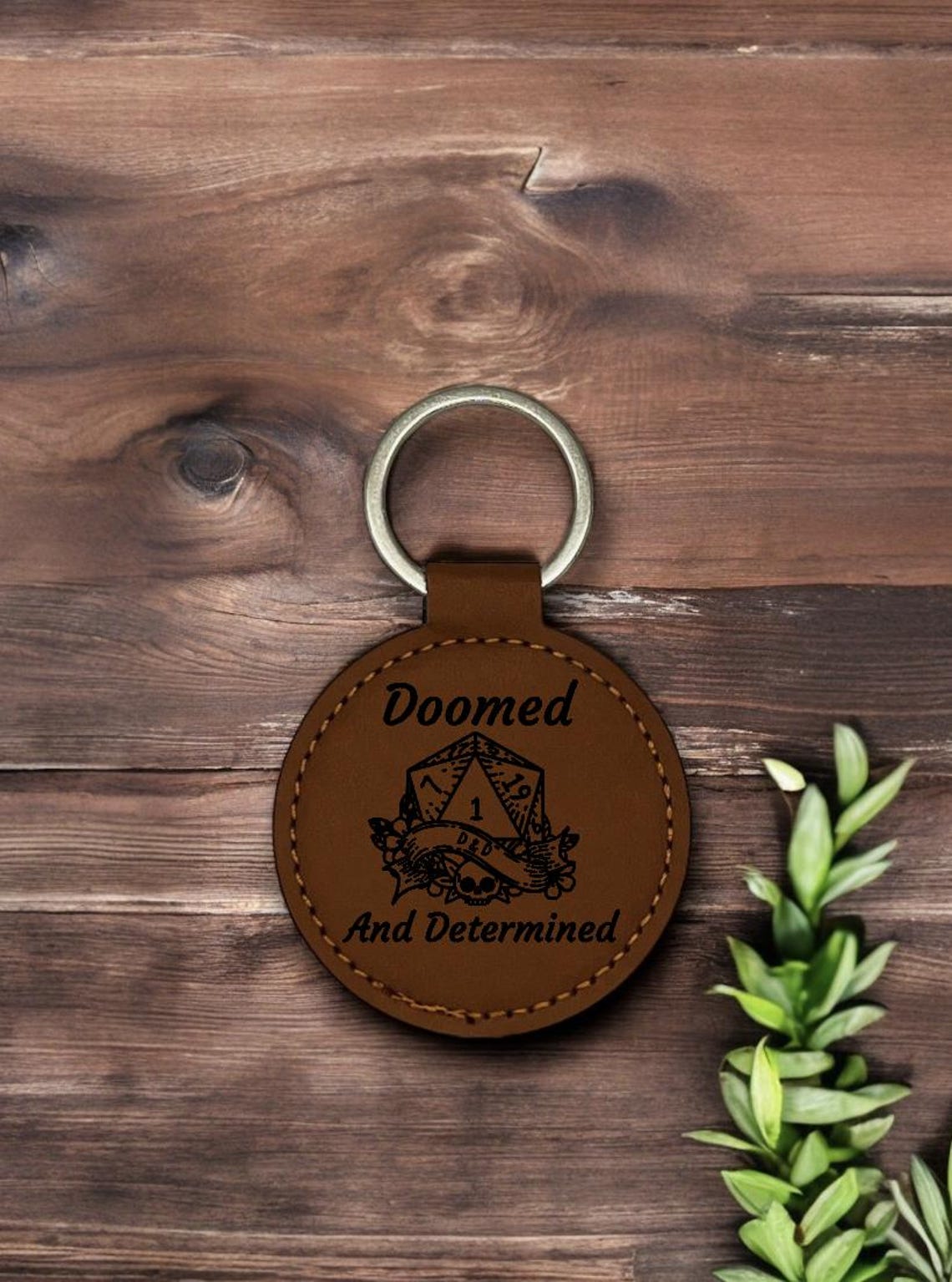 Dnd Doomed and Determined Keychain - Etsy