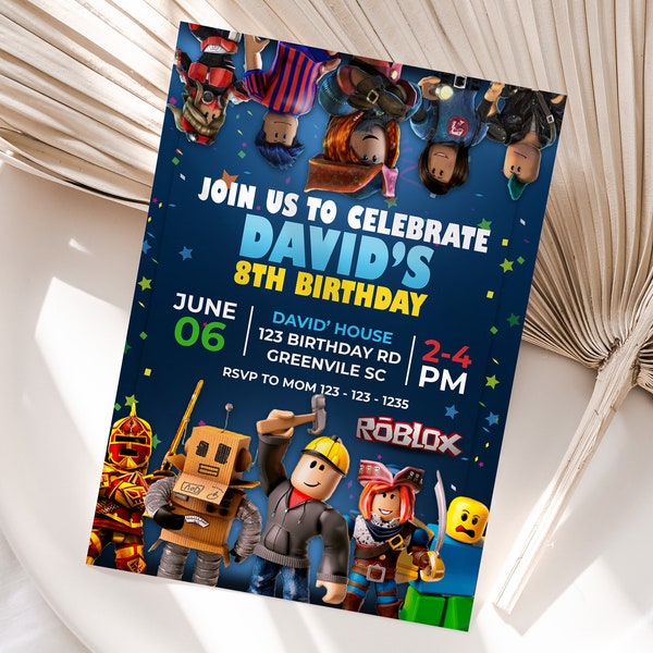 Roblox Party Supplies - Etsy