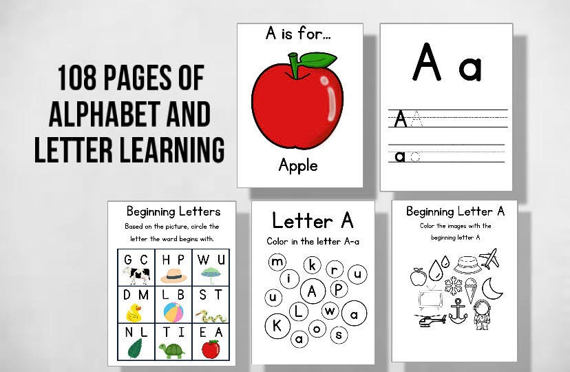 KIDS LEARNING PRINTABLES - Kids Learning Pages - Kids Learning Activity ...