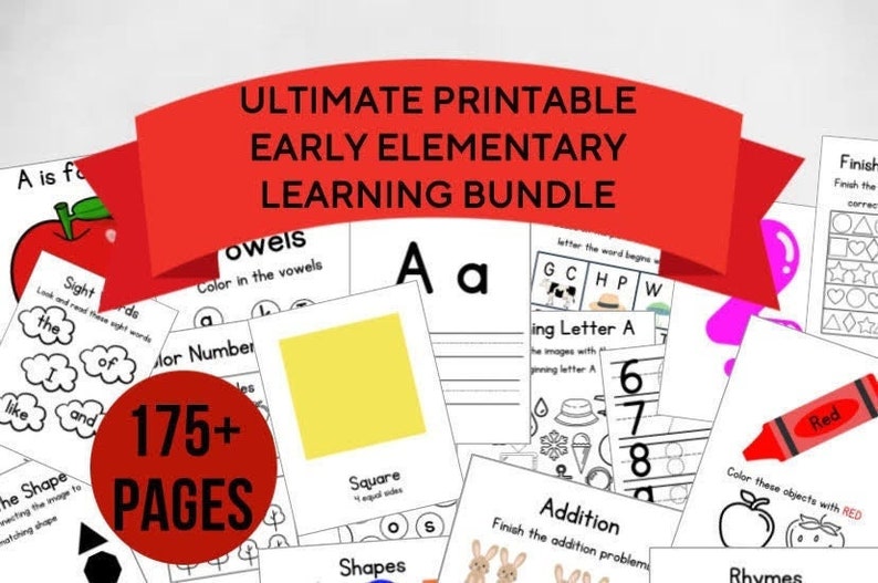 KIDS LEARNING PRINTABLES Kids Learning Pages Kids Learning Activity ...