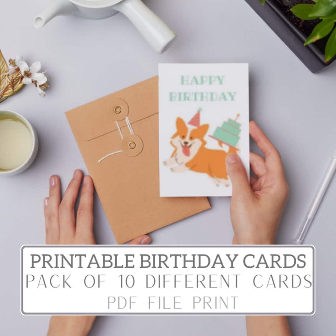 BIRTHDAY CARD PRINTABLE - Printable Birthday Cards - Birthday Card ...