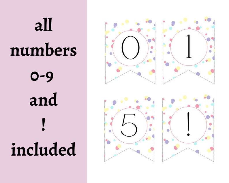 PRINTABLE BANNER SIGN - Printable Banner Letter and Numbers - Unicorn ...