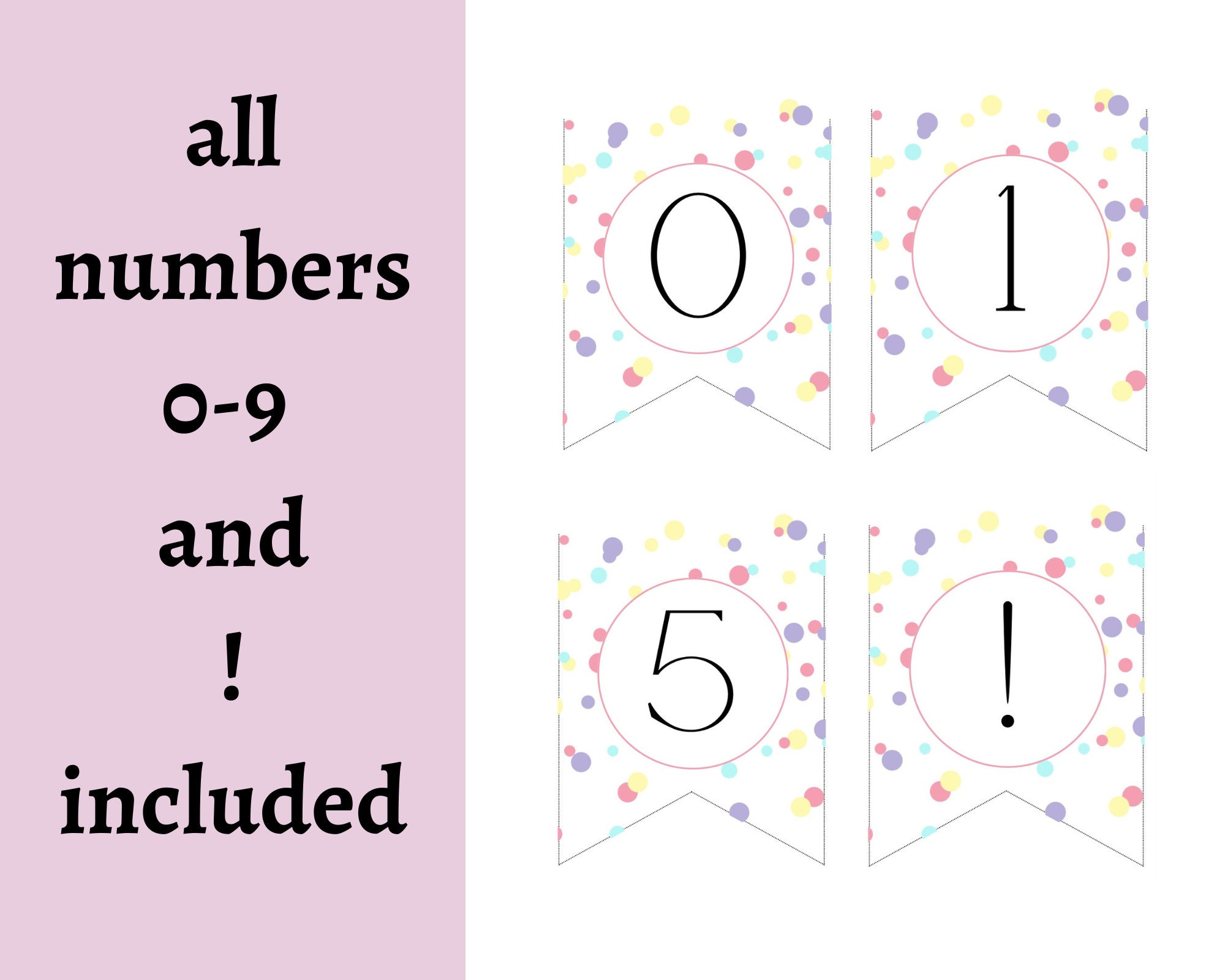 PRINTABLE BANNER SIGN - Printable Banner Letter and Numbers - Unicorn ...