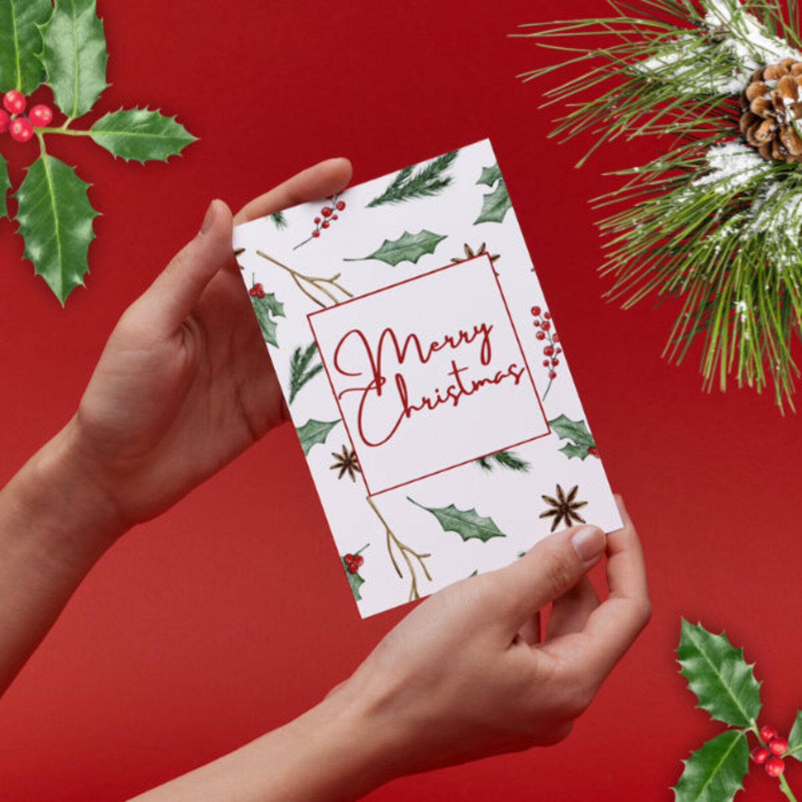 PRINTABLE CHRISTMAS CARDS - 10 Different Designs - Pack of Printable ...