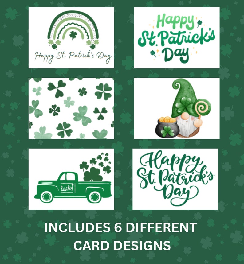 ST. PATRICK'S DAY Printable Card / Printable Cards for St Patrick's Day ...