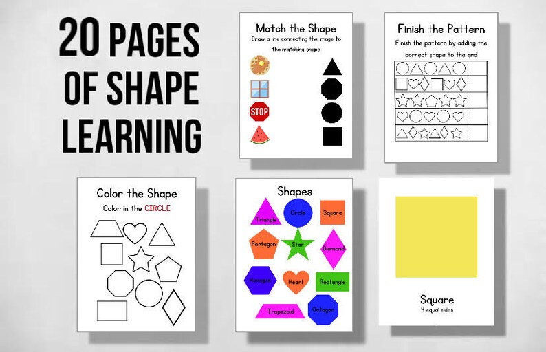 KIDS LEARNING PRINTABLES - Kids Learning Pages - Kids Learning Activity ...