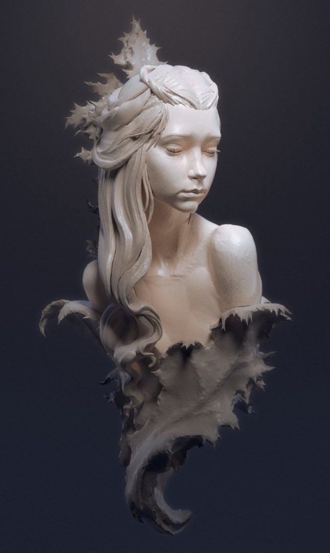 Fae in Prickly Leaves - Etsy