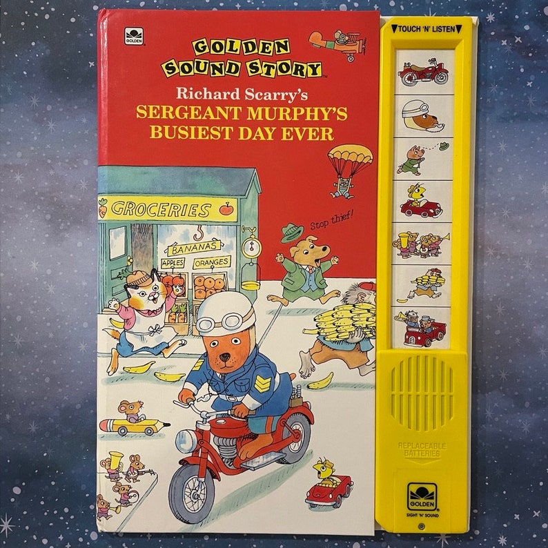 Sergeant Murphy's Busiest Day Ever // Richard Scarry // - Etsy