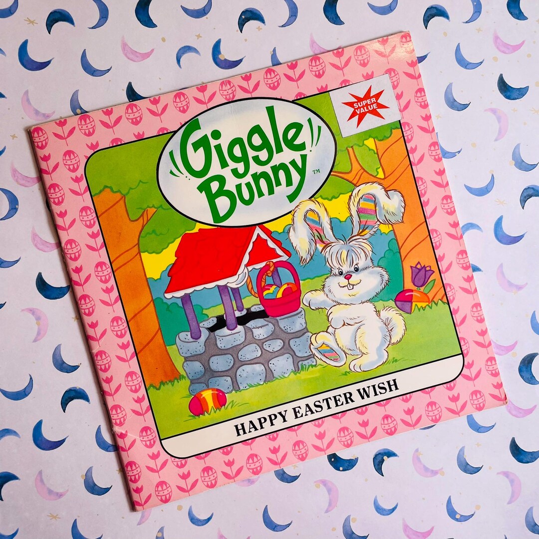 Giggle Bunny 1993 Happy Easter Wish // Vintage 90s Kids Easter Book - Etsy