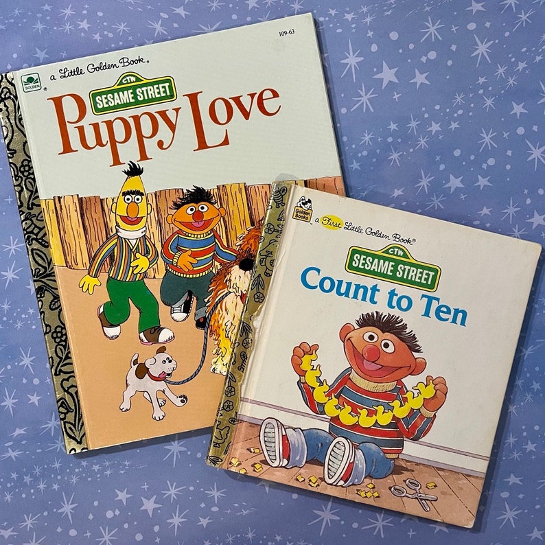 Sesame Street Books // Bert & Ernie Gift Set // Bert and Ernie Books ...