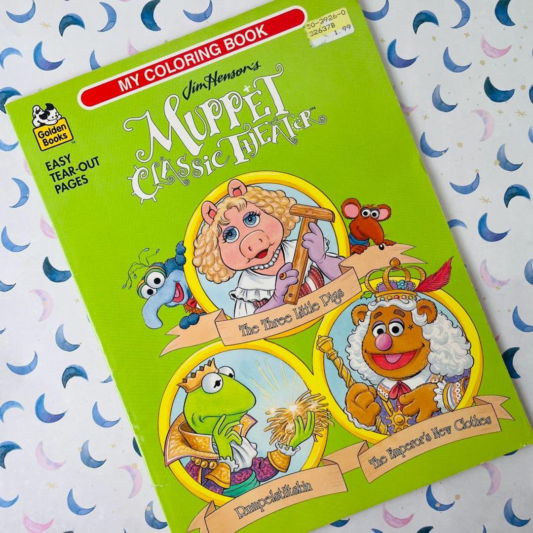 Like New! Muppet Classic Theater Coloring Book 1995 // Jim Henson's ...