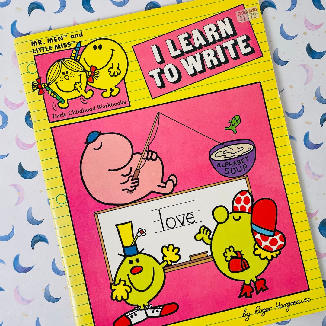 Like New! Vintage Mr. Men and Little Miss Book: I Learn to Write ...