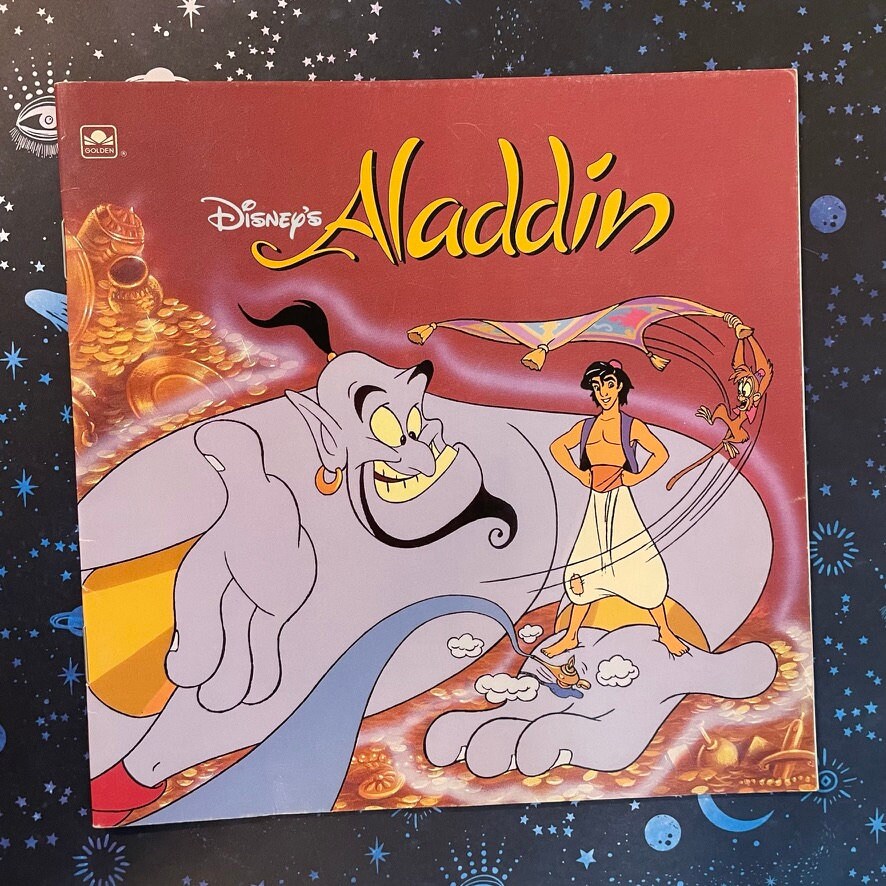 Disney's Aladdin Golden Book // Vintage 1992 Aladdin Golden Look-look ...
