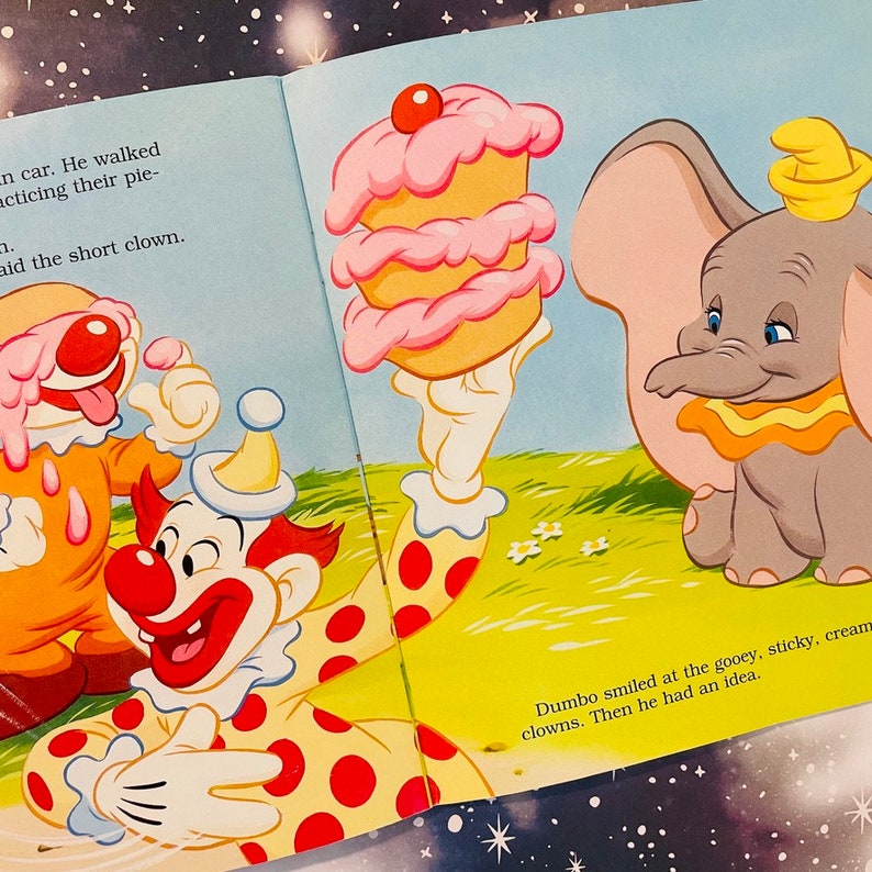 Dumbo: Happy to Help // Vintage 2001 Disney's Dumbo Shape Book // Pictureback // Y2K Softcover ...