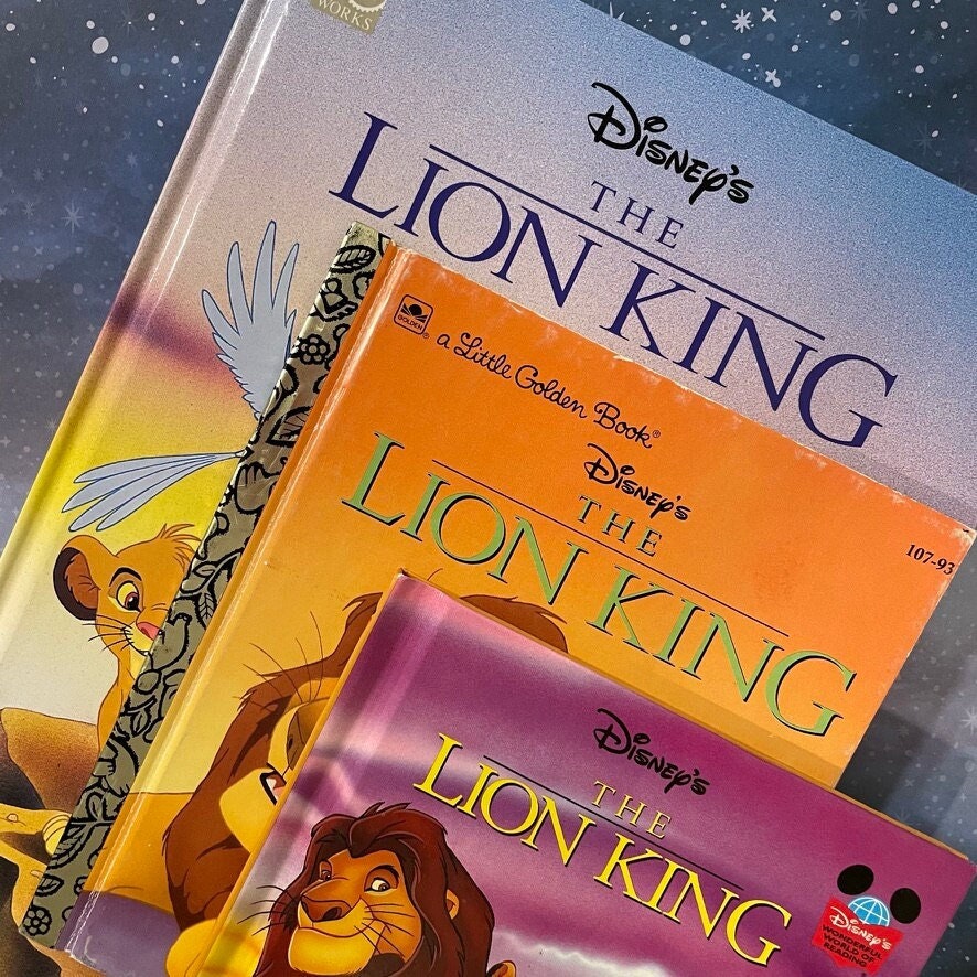 The Lion King Books // Disney Books // Nostalgic Book Set // Classic ...