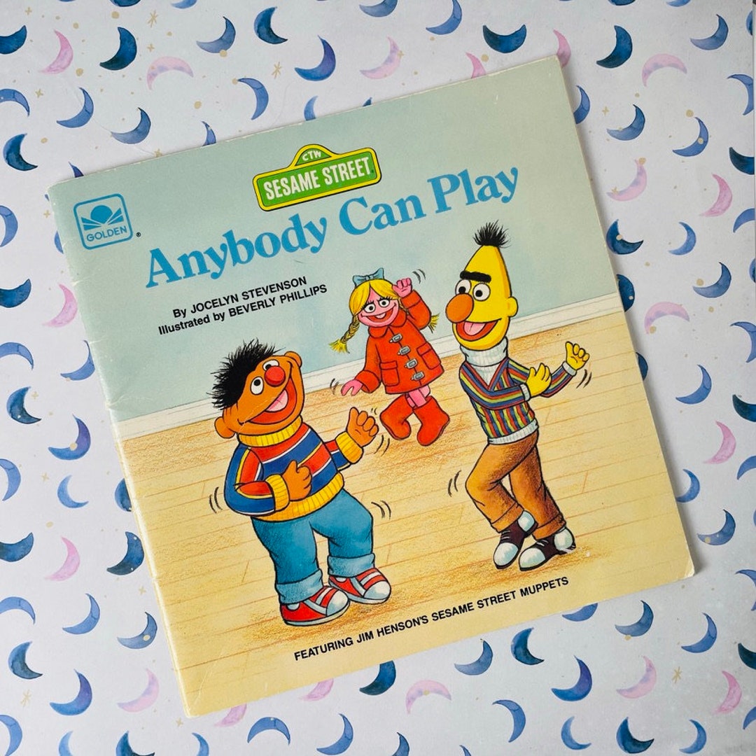 Sesame Street Anybody Can Play // Vintage 1988 Sesame Street // Golden ...