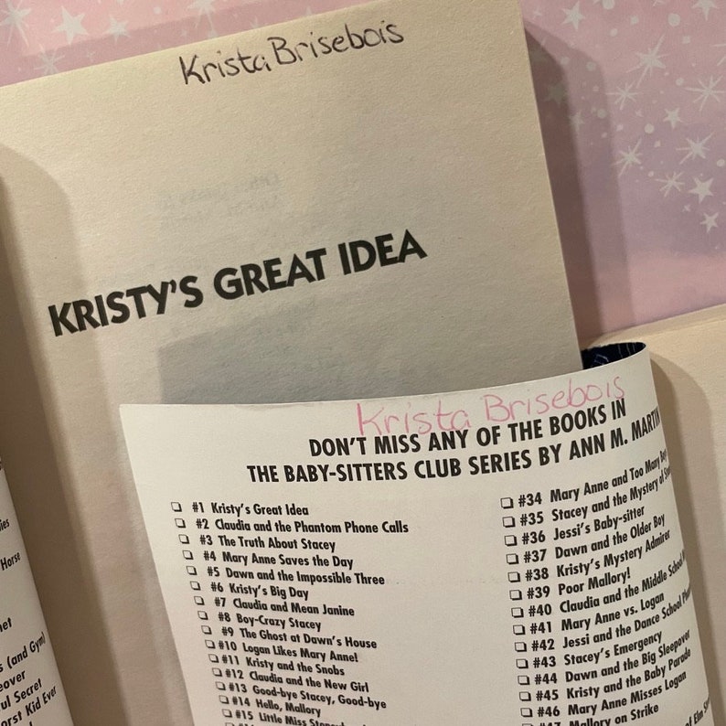The Baby-sitters Club 1-4 Book Set // Kristy's Great Idea // Phantom ...