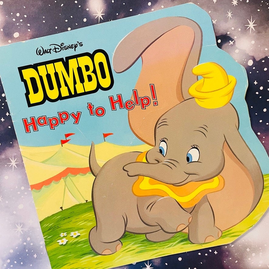 Dumbo: Happy to Help // Vintage 2001 Disney's Dumbo Shape Book ...