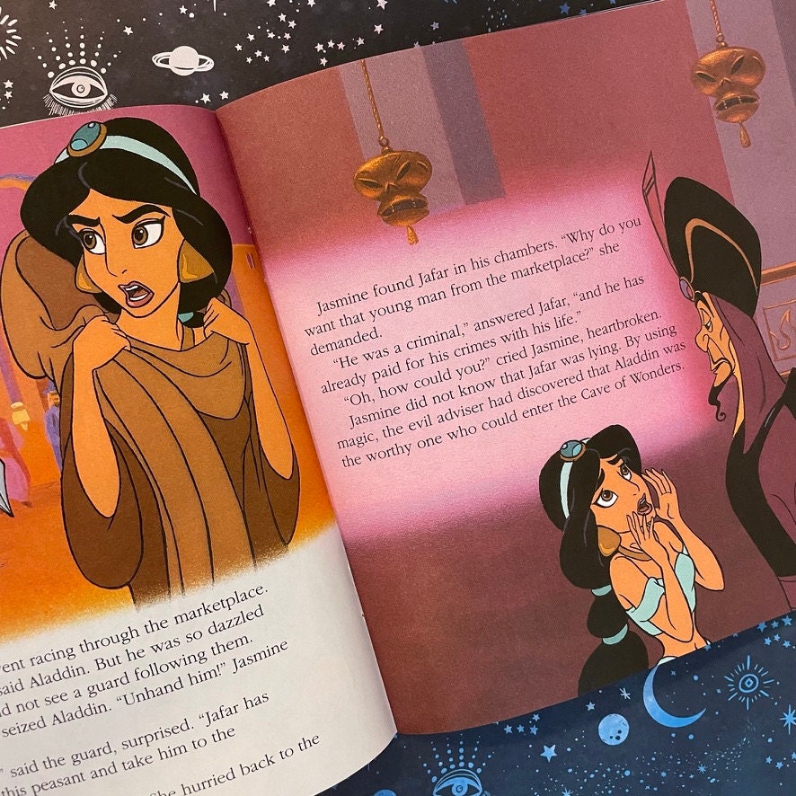Disney's Aladdin Golden Book // Vintage 1992 Aladdin Golden Look-look ...