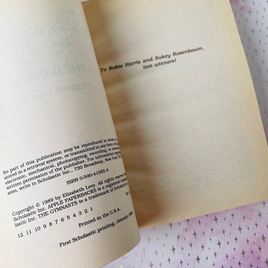 The Gymnasts 4 the Winner // Elizabeth Levy // Vintage 1989 Gymnastics ...