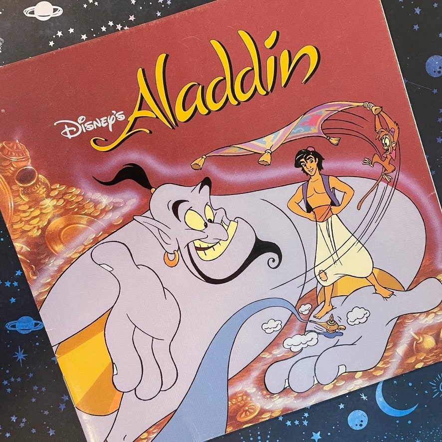 Disney's Aladdin Golden Book // Vintage 1992 Aladdin Golden Look-look ...