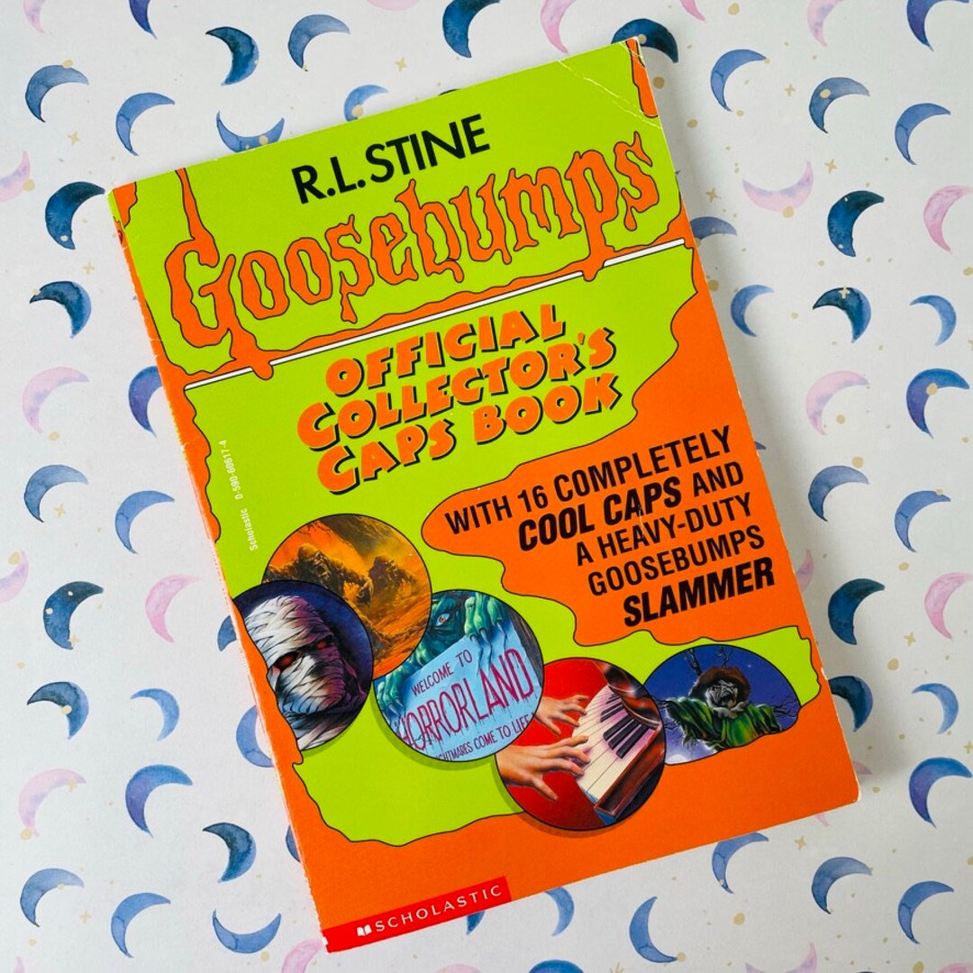 R.L. Stine Goosebumps Official Collector's Caps Book 1995 // Vintage ...