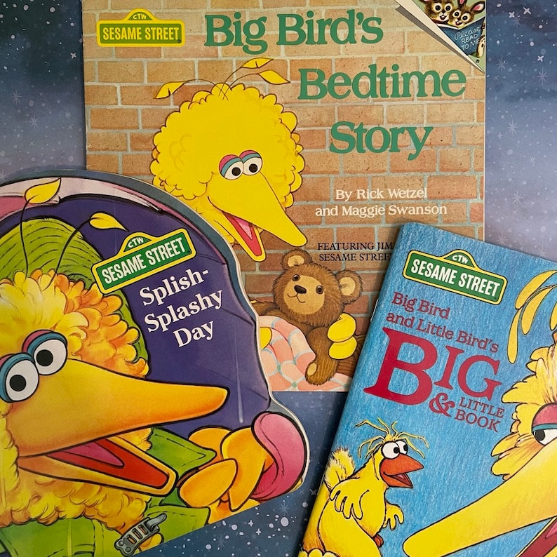 Sesame Street Books // Big Bird Gift Set // Big Bird Books // - Etsy