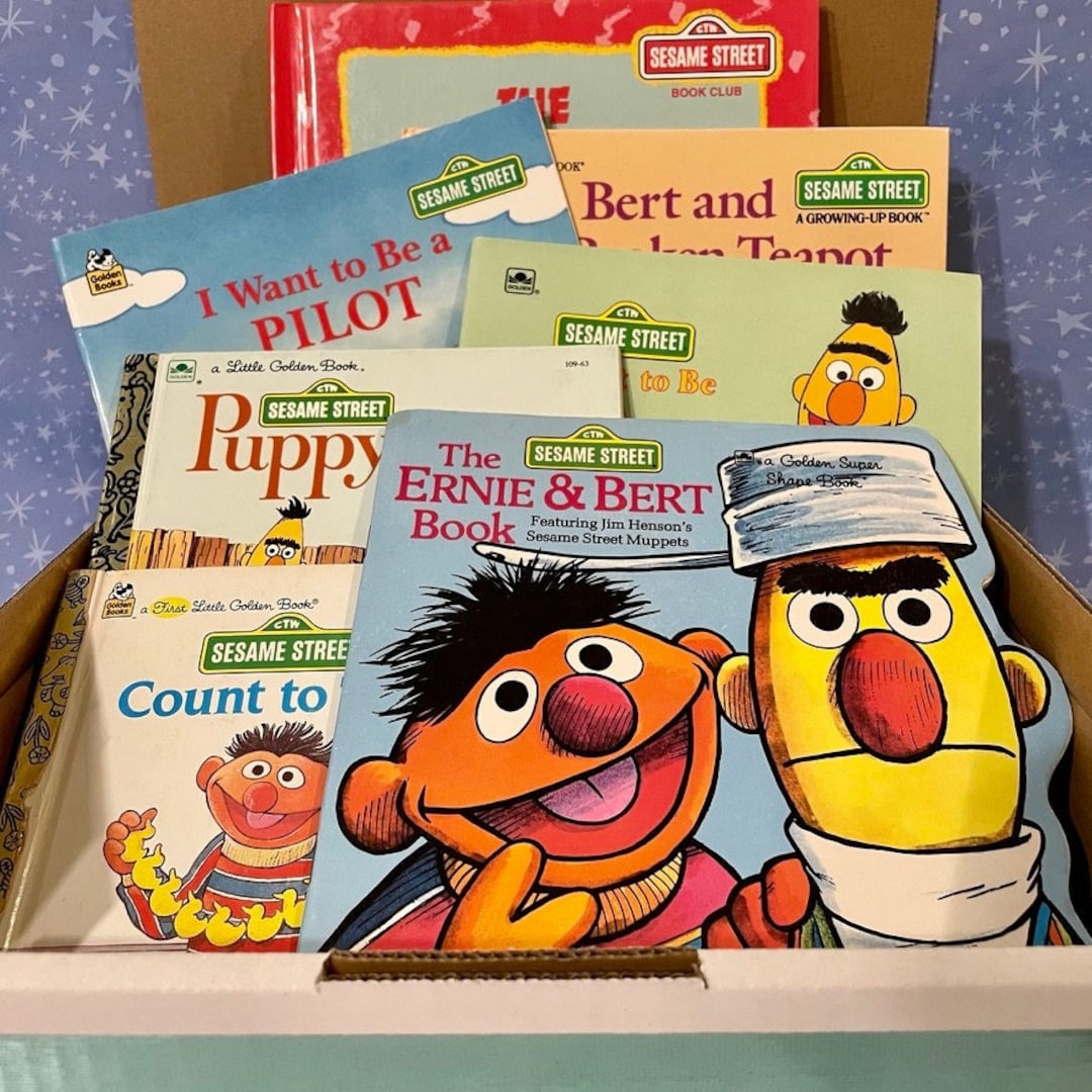 Sesame Street Books // Bert & Ernie Gift Set // Bert and Ernie Books ...