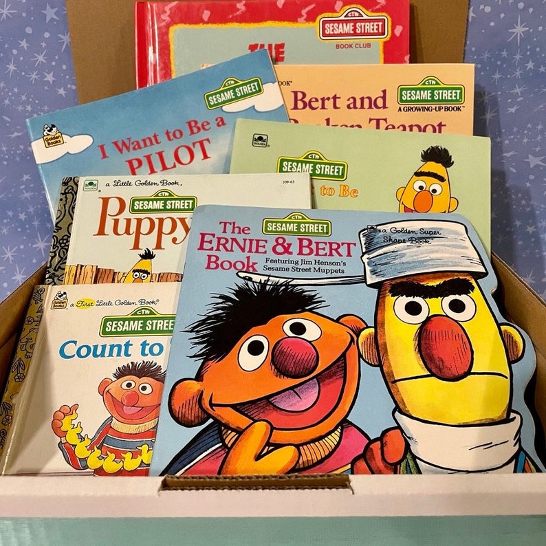 Sesame Street Books // Bert & Ernie Gift Set // Bert and Ernie Books ...