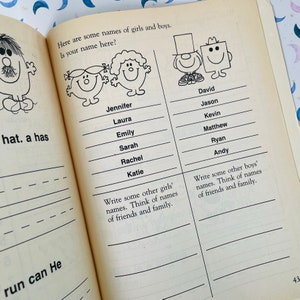 Like New! Mr. Men and Little Miss I Learn to Write Workbook // Vintage ...