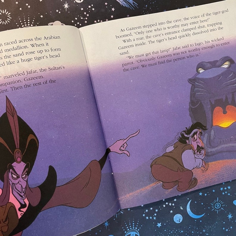 Disney's Aladdin Golden Book // Vintage 1992 Aladdin Golden Look-look ...