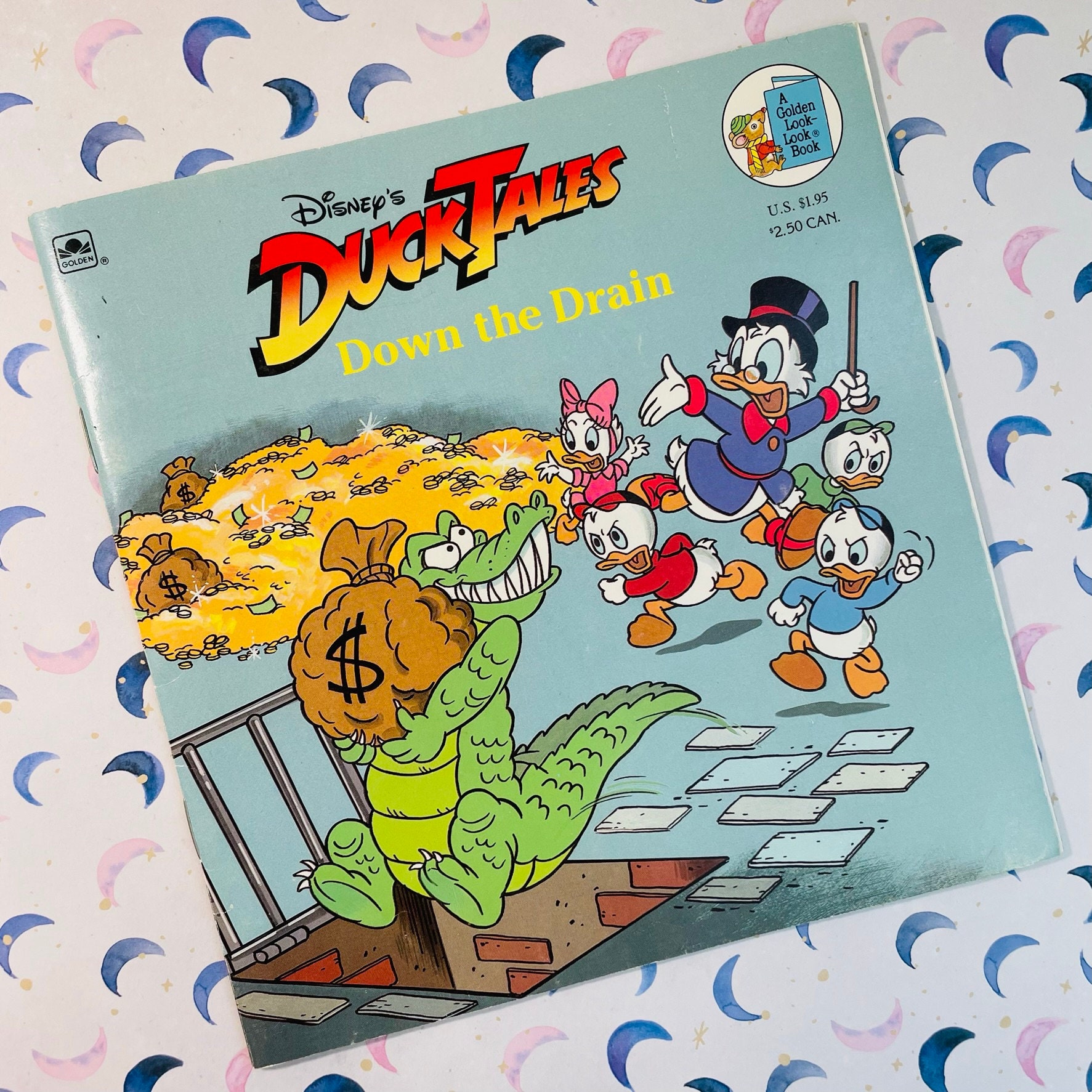 Disney's Duck Tales Down the Drain // Vintage 1990 Duck Tales Book ...