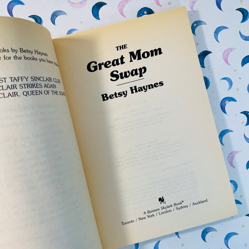 The Great Mom Swap by Betsy Haynes // Vintage 1986 Teen Chapter Book ...