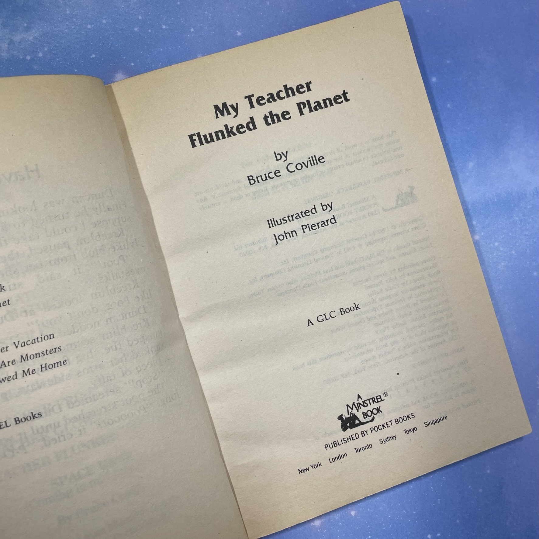 My Teacher Flunked the Planet // Bruce Coville // My Teacher is an ...