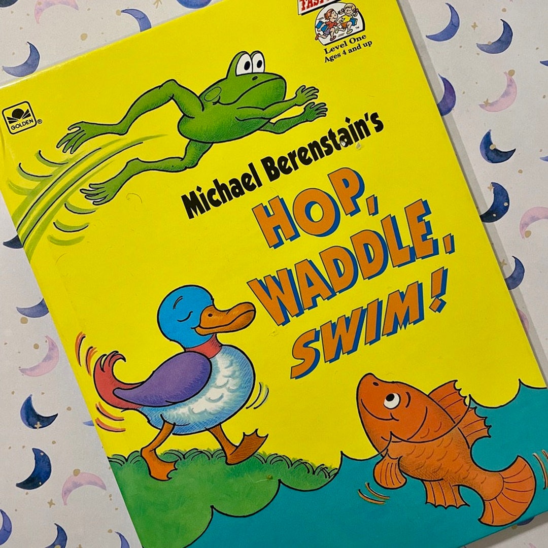 Michael Berenstain's Hop Waddle Swim // Golden Book // - Etsy