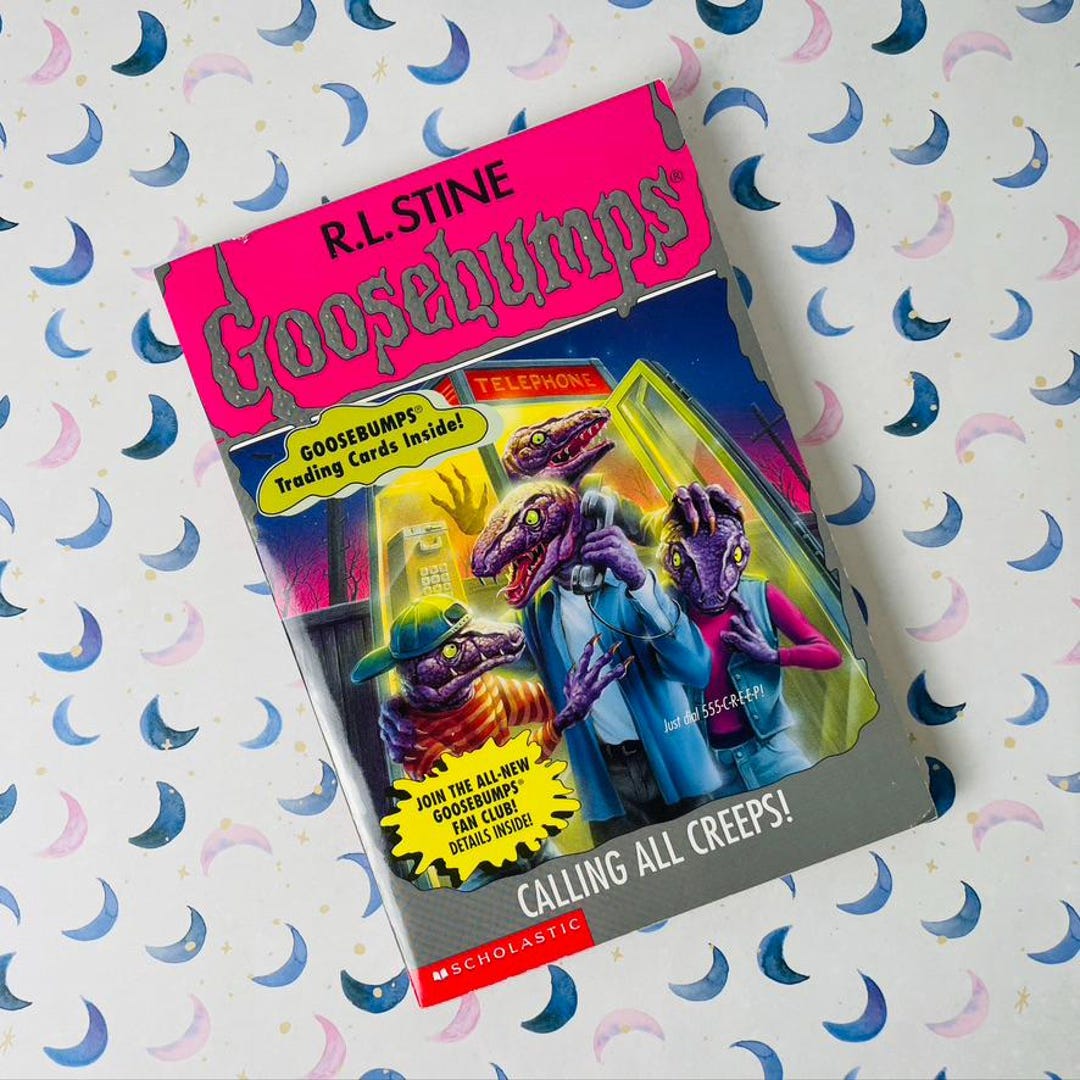 Bookmark & Trading Cards Inside! // Goosebumps #50 Calling All Creeps ...