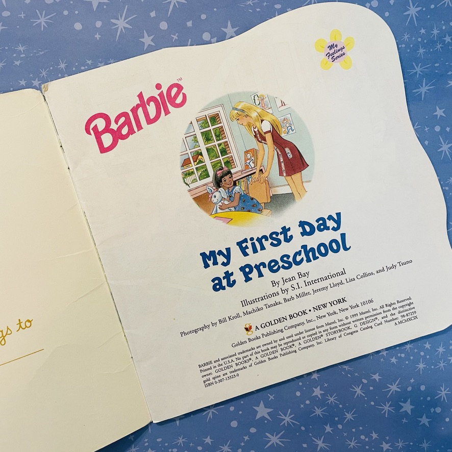 Barbie // My First Day at Preschool // My Feelings Series // Golden ...