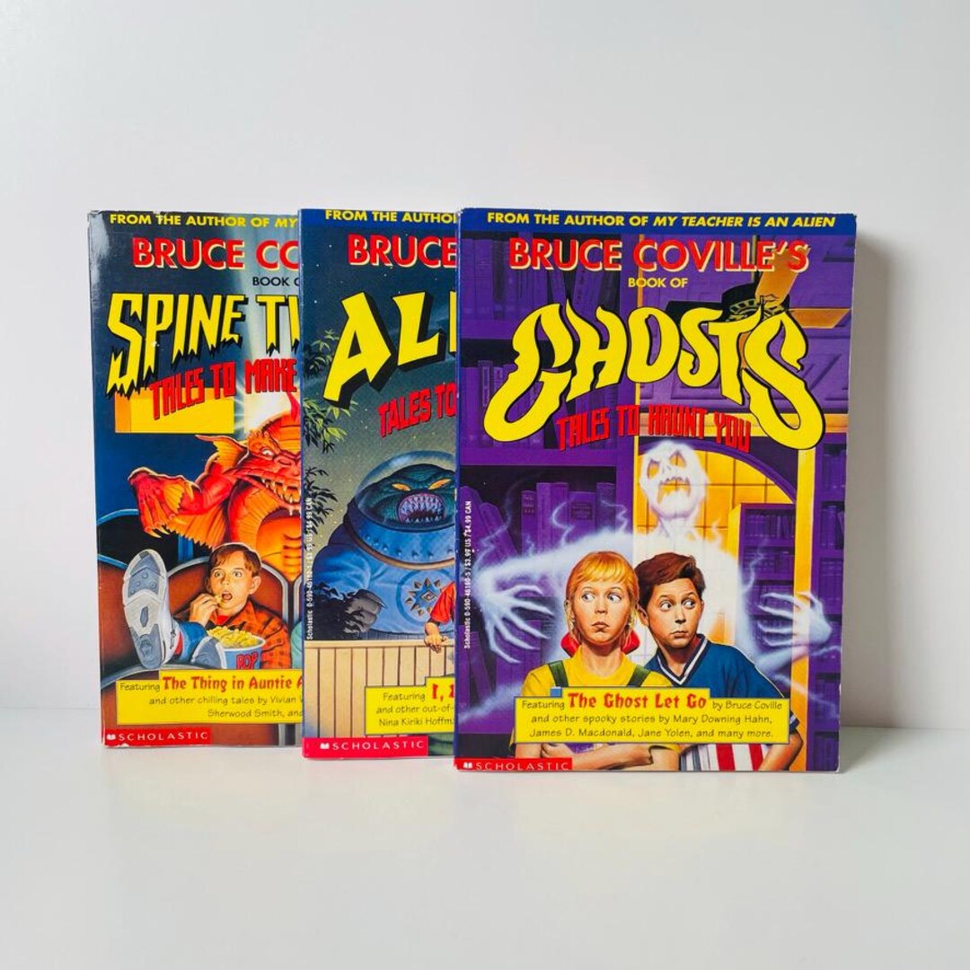 Bruce Coville Book Set // Book of Ghosts // Book of Spine Tinglers ...