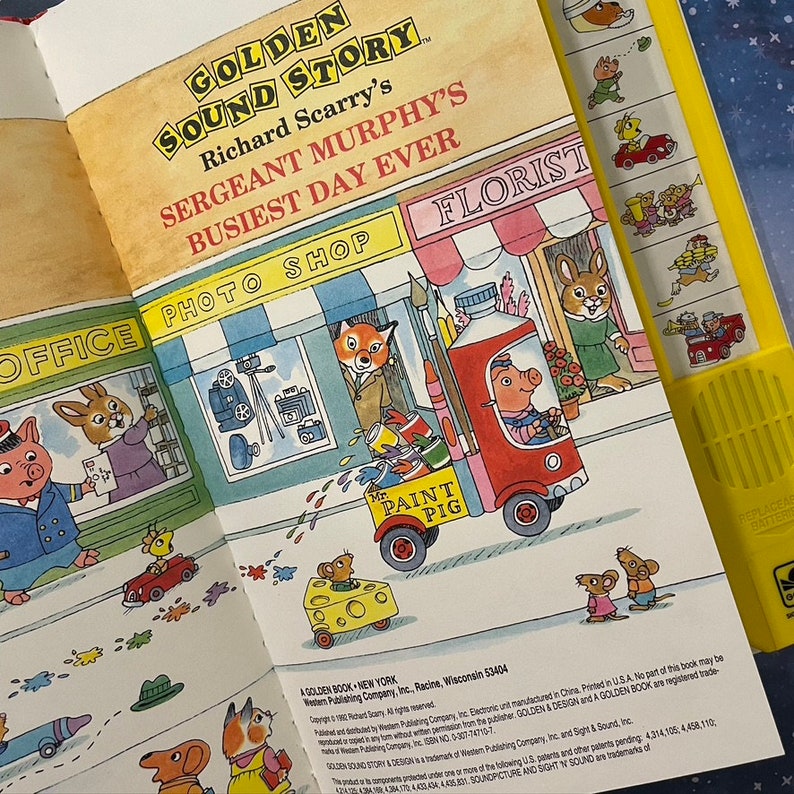 Sergeant Murphy's Busiest Day Ever // Richard Scarry // - Etsy