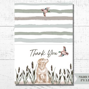 Duck Hunting Thank You Card | Digital Download | Printable Thank You ...