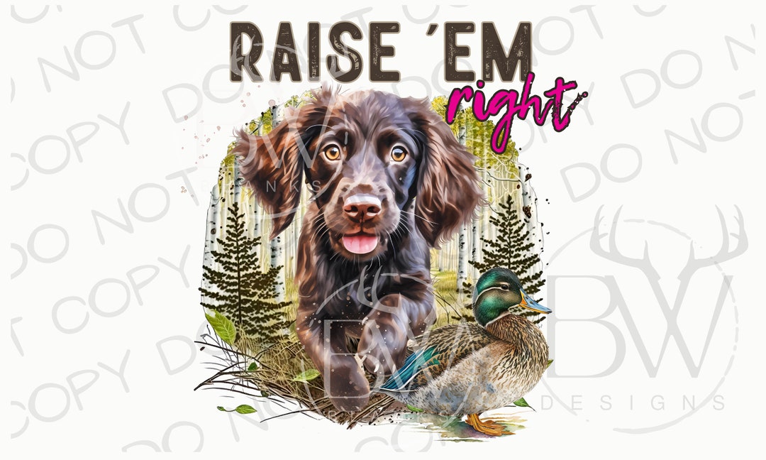 Boykin Spaniel PNG | Digital Download | Duck Hunting Sublimation PNG ...