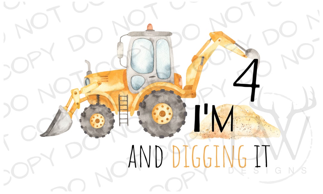 Construction Birthday Sublimation PNG Construction Sublimation PNG ...