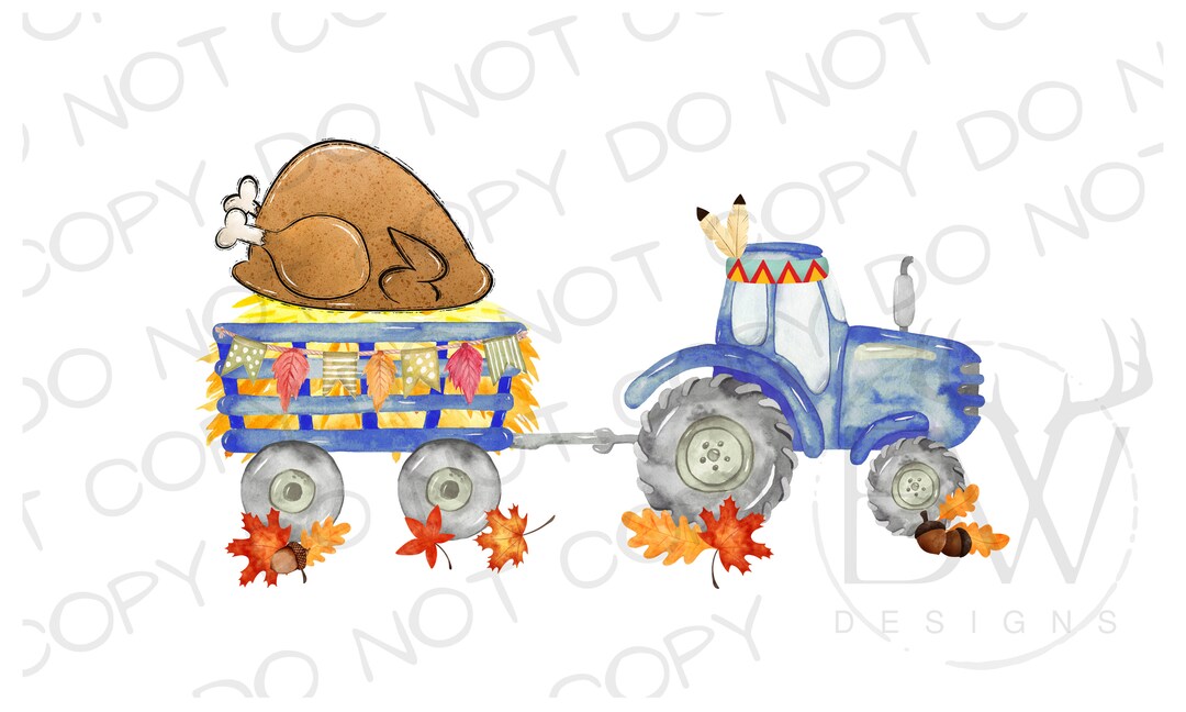 Thanksgiving Tractor PNG Digital Download Tractor Sublimation PNG Farm ...
