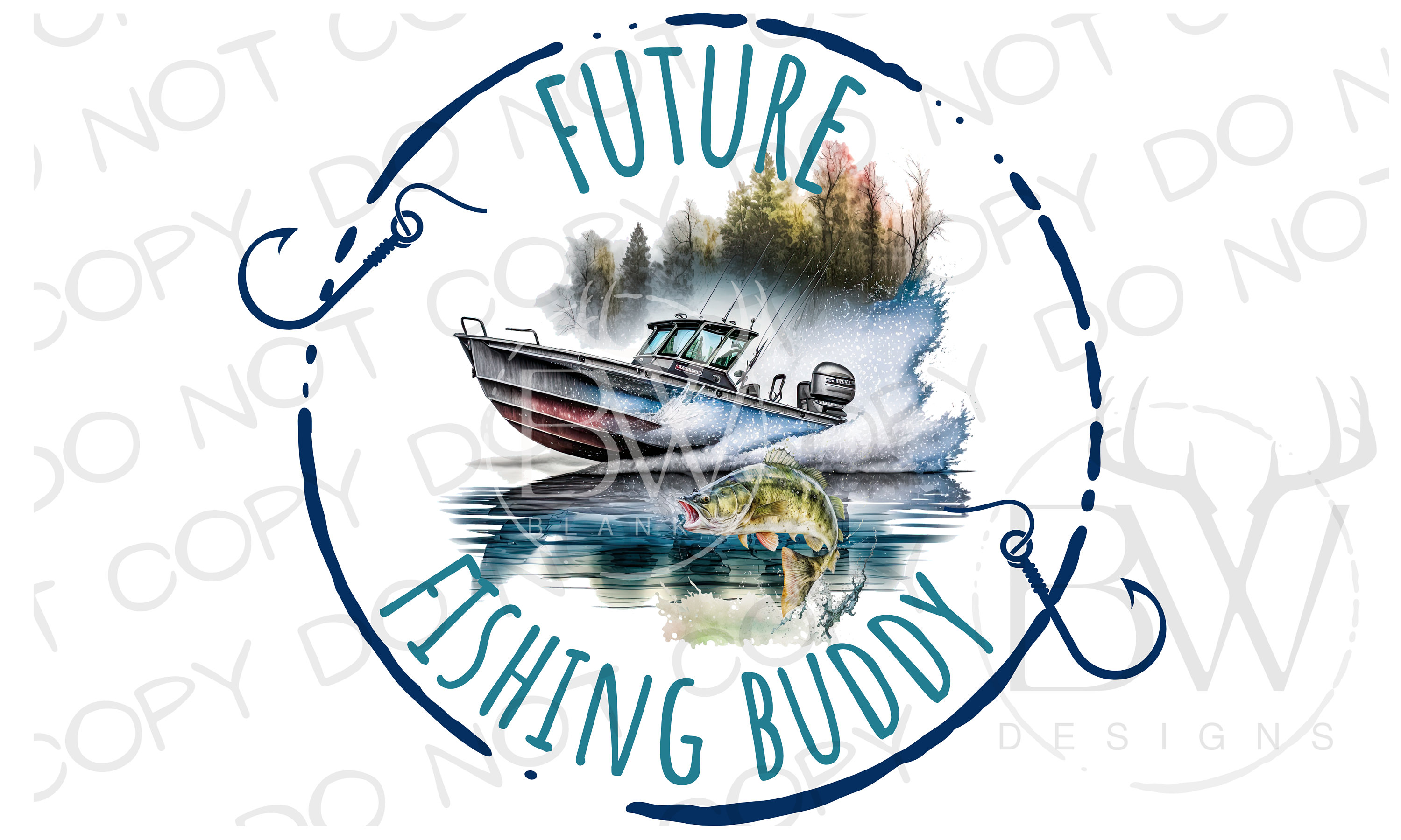 Future Fishing Buddy PNG | Digital Download | Large Mouth Bass ...