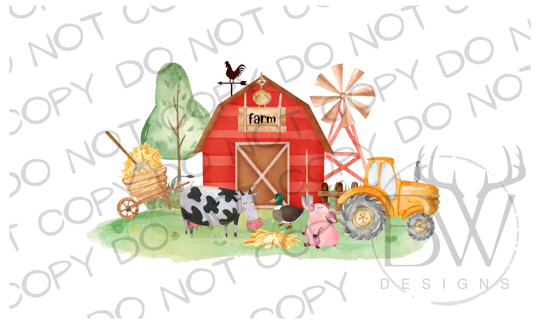 Barnyard PNG Digital Download Farm Sublimation PNG - Etsy