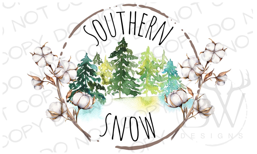 Southern Snow PNG | Southern Christmas PNG | Digital Download ...