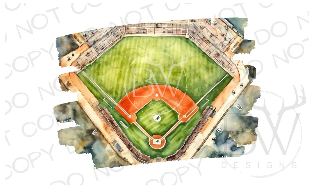 Baseball Field PNG | Digital Download | Baseball Sublimation PNG ...