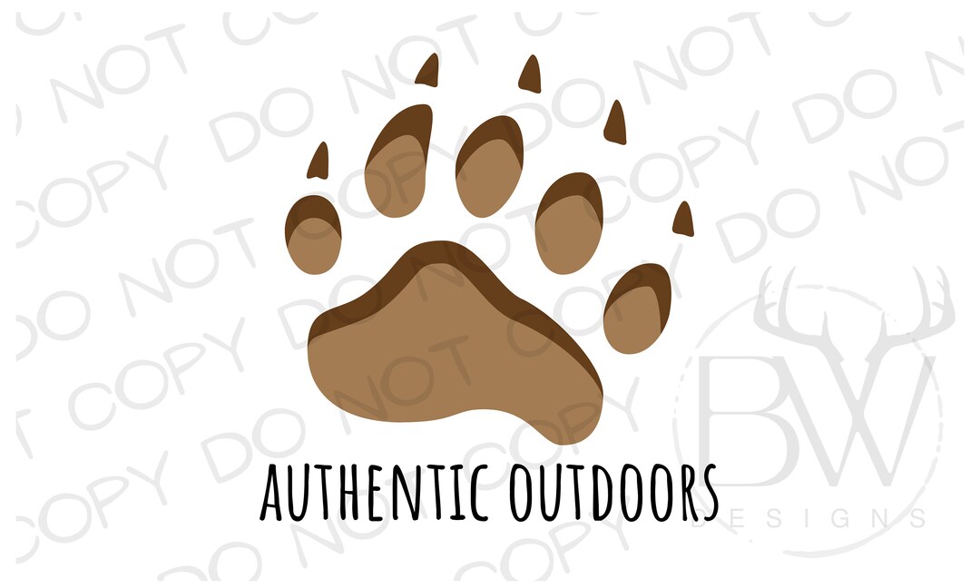 Bear Track Bear Hunting Logo PNG Digital Download Bear Hunting ...