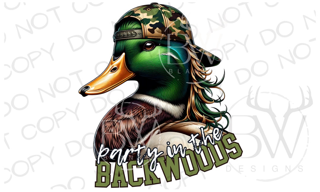 Mullet Mallard PNG | Digital Download | Duck Hunting Sublimation PNG ...