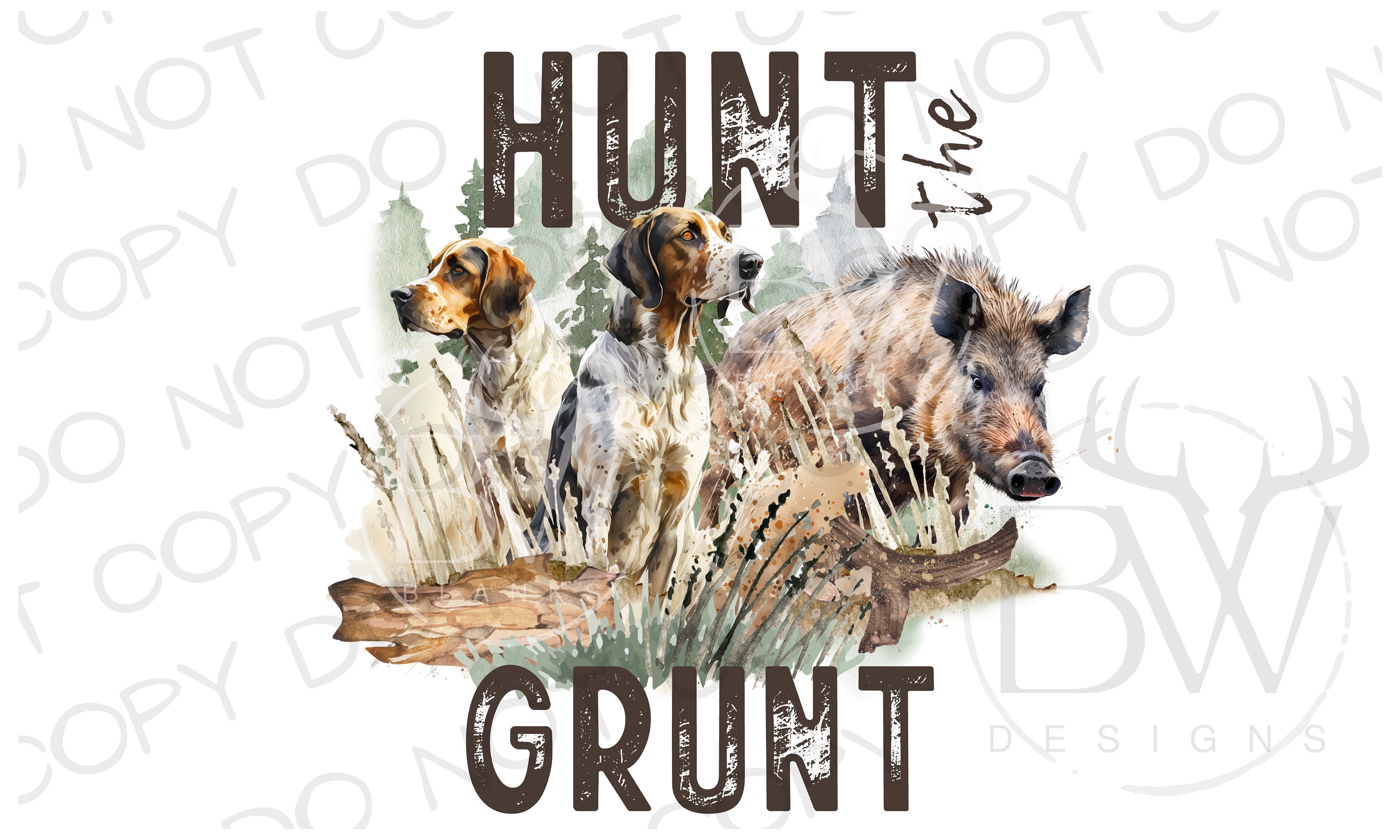 Hunt the Grunt PNG Digital Download Hog Hunting - Etsy Australia